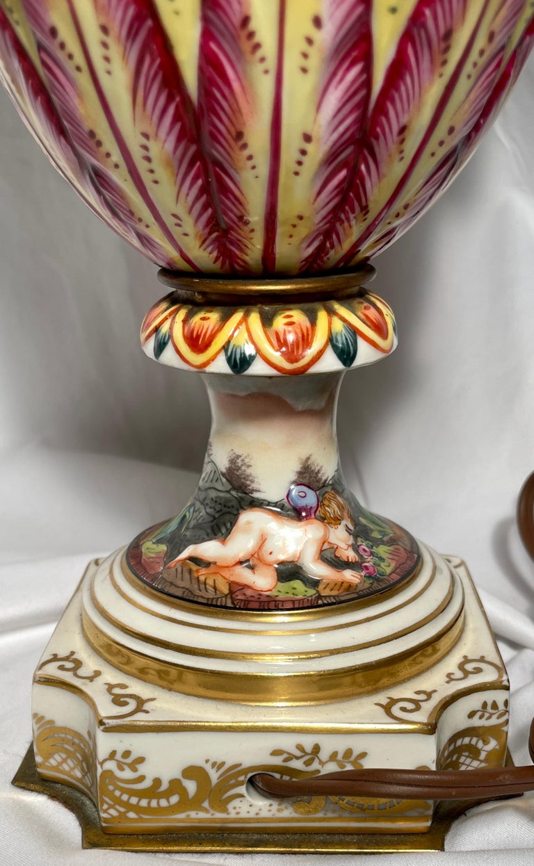 Antique Italian "Capo di Monte" Porcelain Lamp, Circa 1890 For Sale at ...