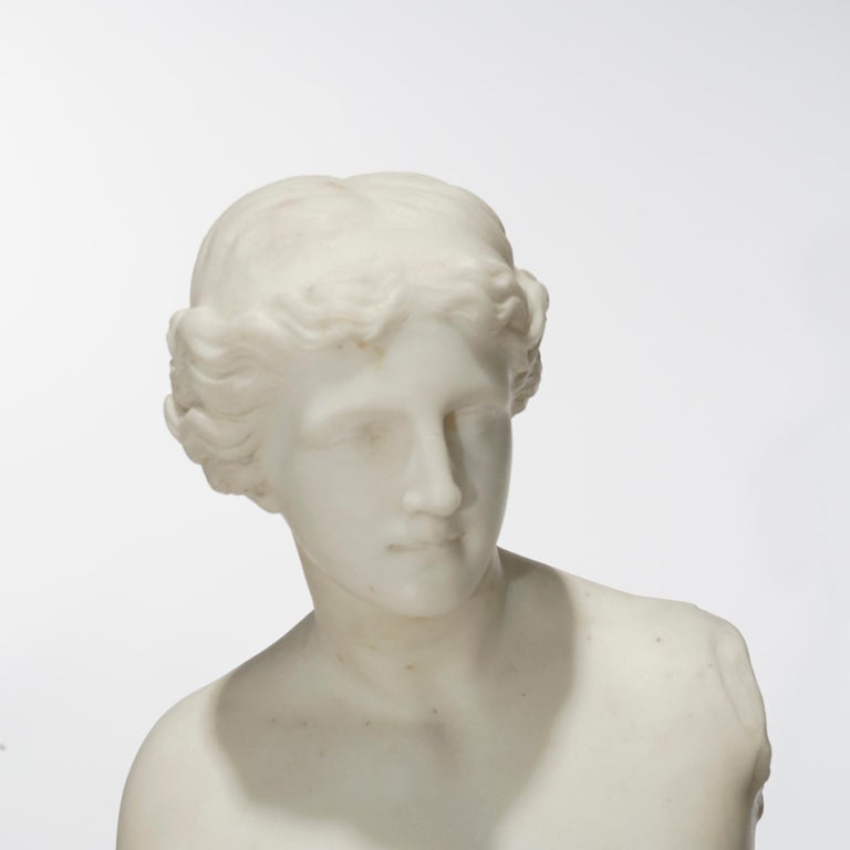 Antique Italian Carved Carrara Marble Full Figure Venus De Milo ...