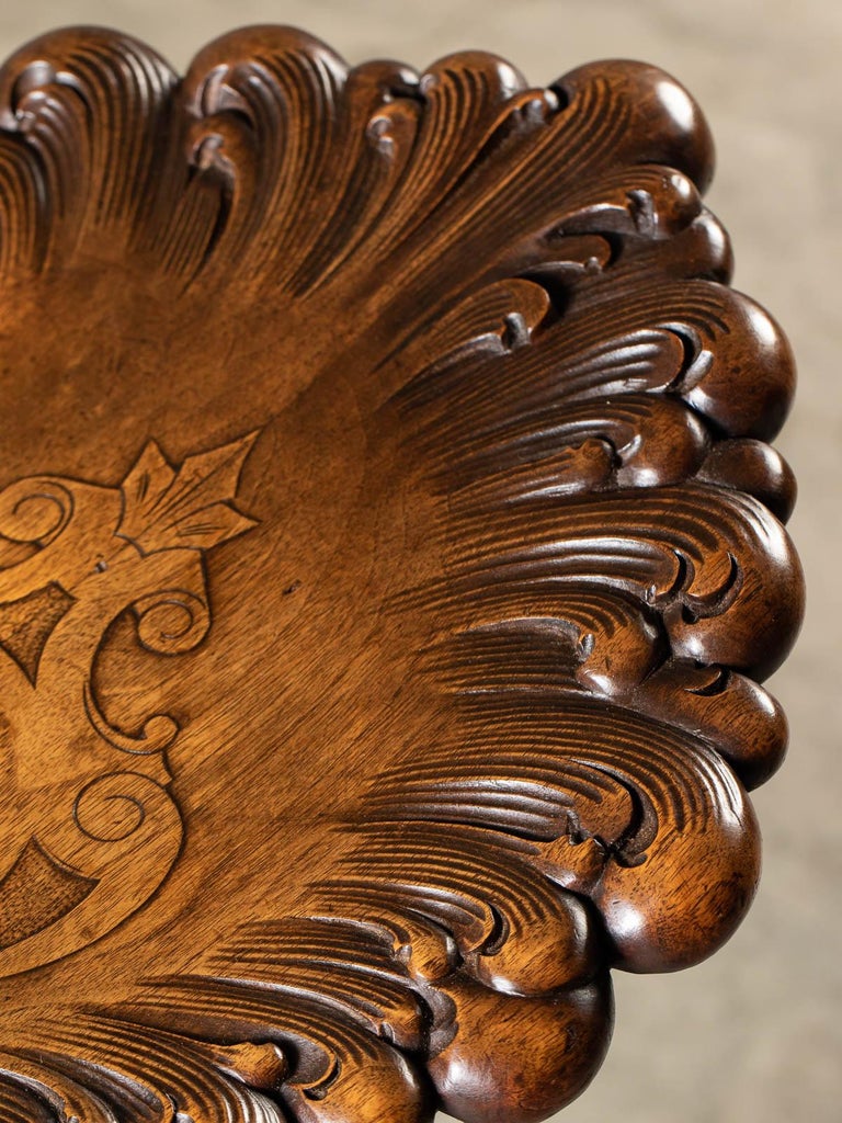 Antique Italian Carved Walnut Dolphin Piano Bench Stool, circa 1875 at ...