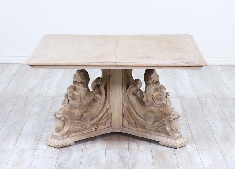 Antique Italian Carved Wood Coffee Table at 1stDibs