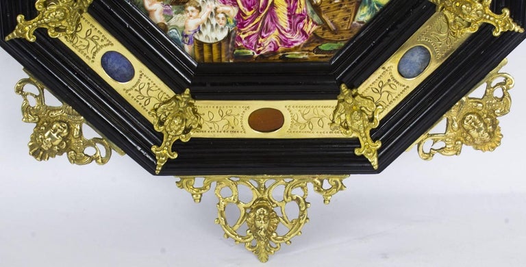 Antique Italian Framed Capodimonte Porcelain Plaque, Early 19th Century ...