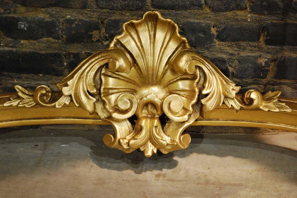 Antique Italian Gold Rococo Console Table With Bianca Rosa Marble Top ...