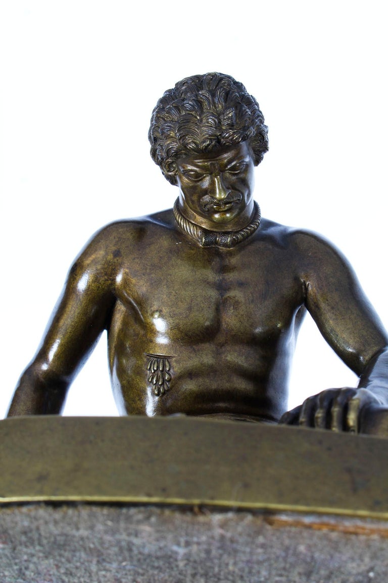 Antique Italian Grand Tour Bronze Sculpture of The Dying Gaul, 19th ...