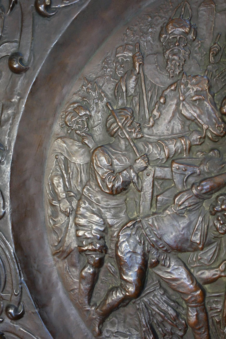 Antique Italian Large Embossed Copper Roman Plate Circa 1820 at 1stDibs ...