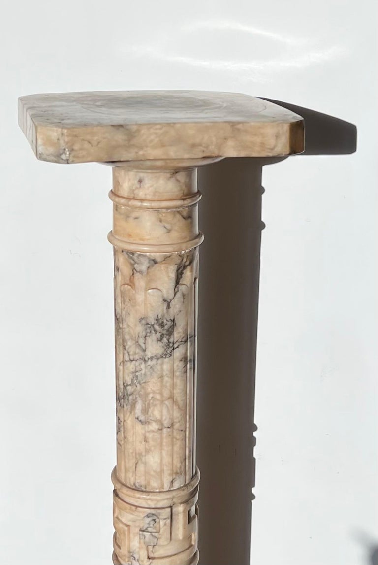 Antique Italian Marble Pedestal, Late 19th Century at 1stDibs