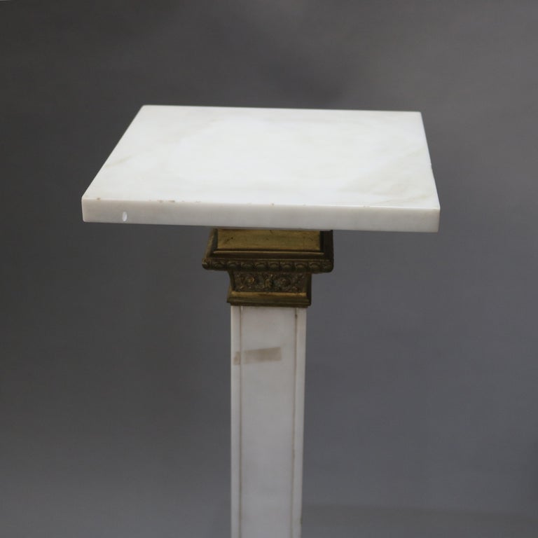Antique Italian Neoclassical Marble and Bronze Sculpture Display ...