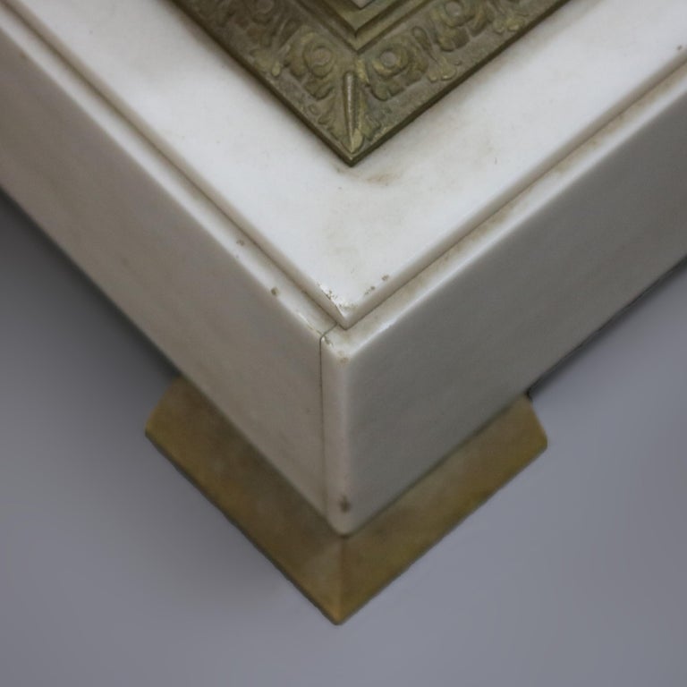 Antique Italian Neoclassical Marble and Bronze Sculpture Display ...