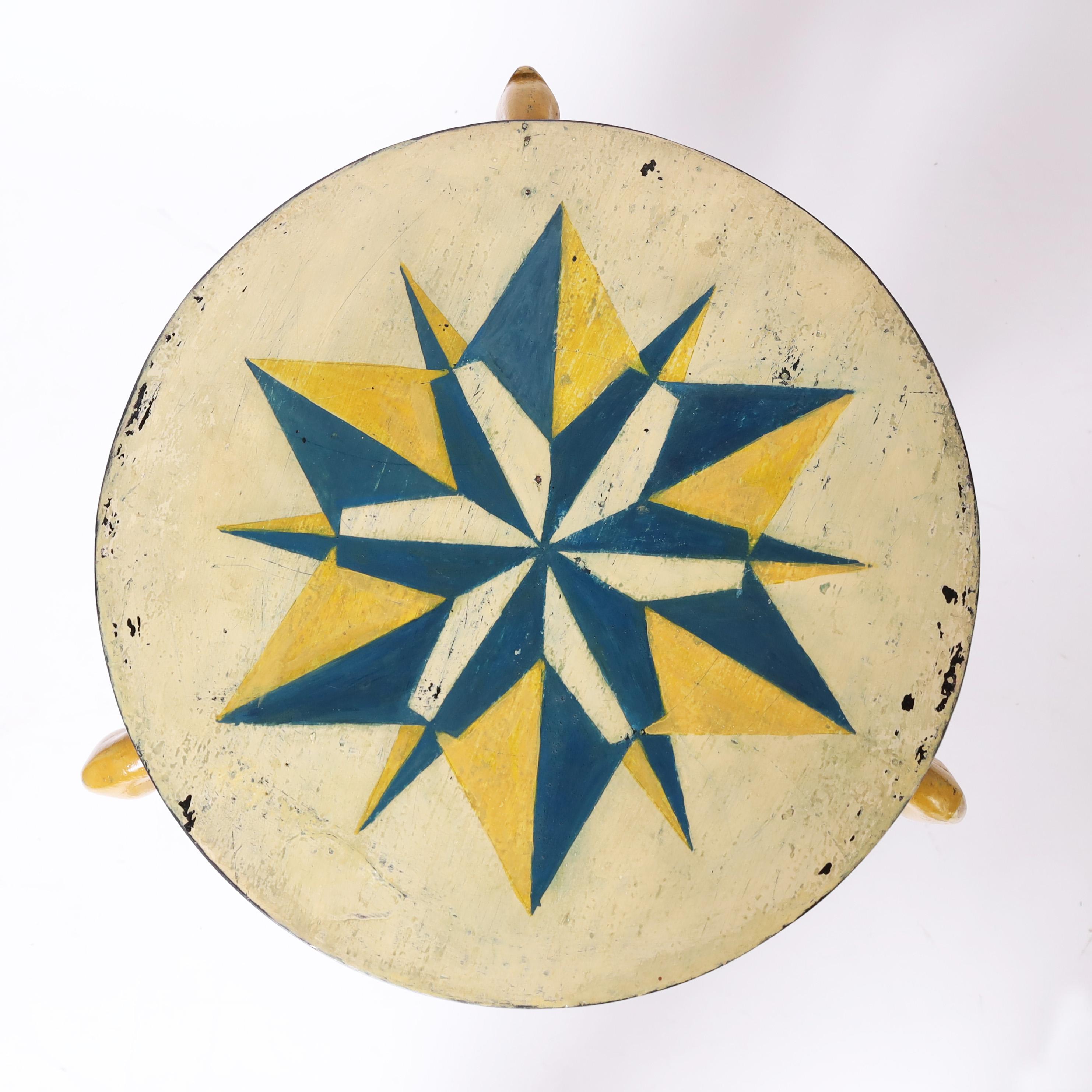 Antique Italian Painted Stork Stand or Table For Sale at 1stDibs