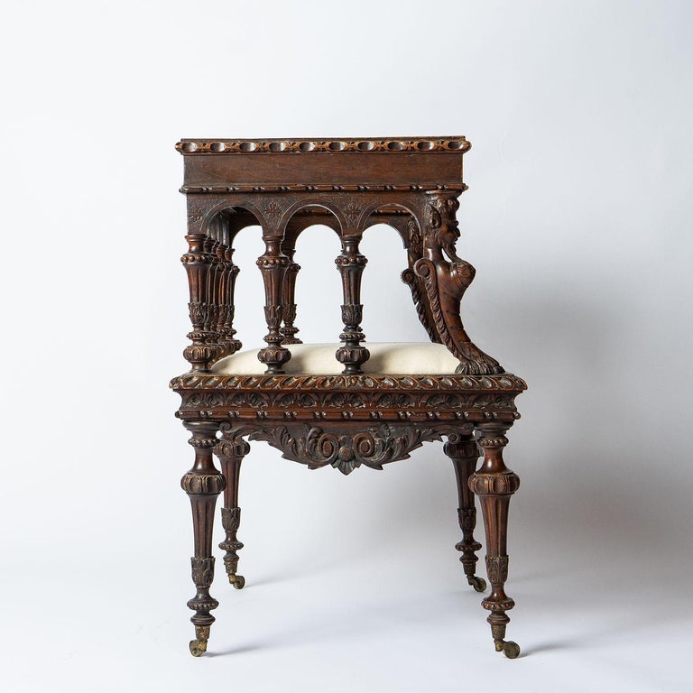Antique Italian Renaissance Carved Folk Art Armchair, 19th Century For ...