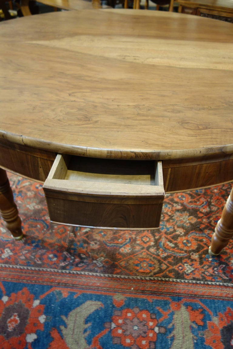 Italian Rustic Tuscan Farmhouse Walnut Round Table Circa 1860 at 1stDibs