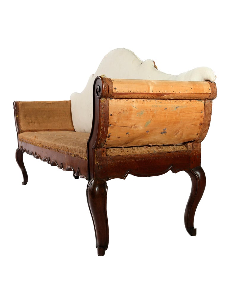Antique Italian Settee from the Piedmont Region For Sale at 1stDibs