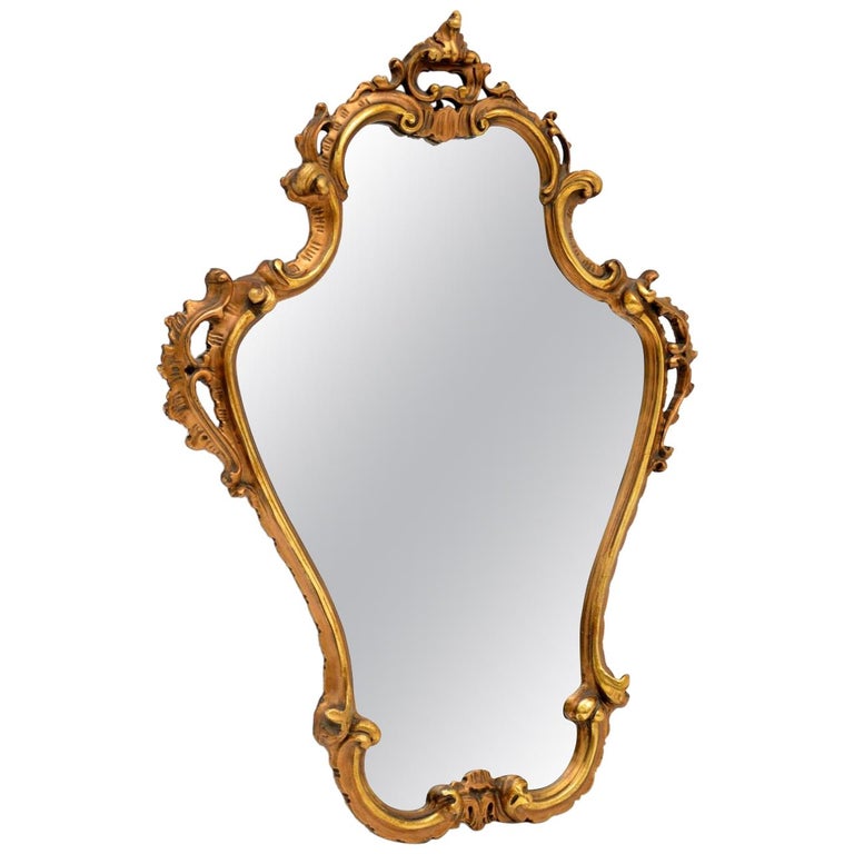 Antique Italian Style Gilt Wood Mirror at 1stDibs | italian style mirror