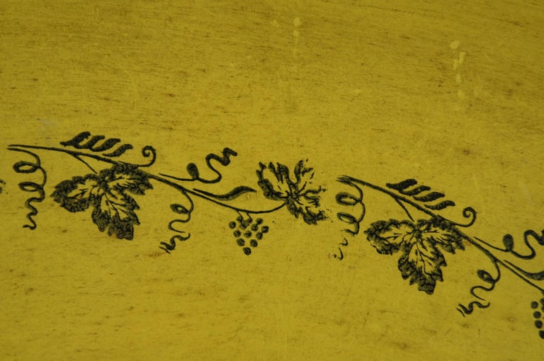 Antique Italian Toleware French Provincial Toile Tray Oval Lithograph ...