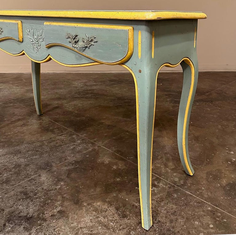 Antique Italian Tuscan Painted Sofa Table ~ Console For Sale at 1stDibs