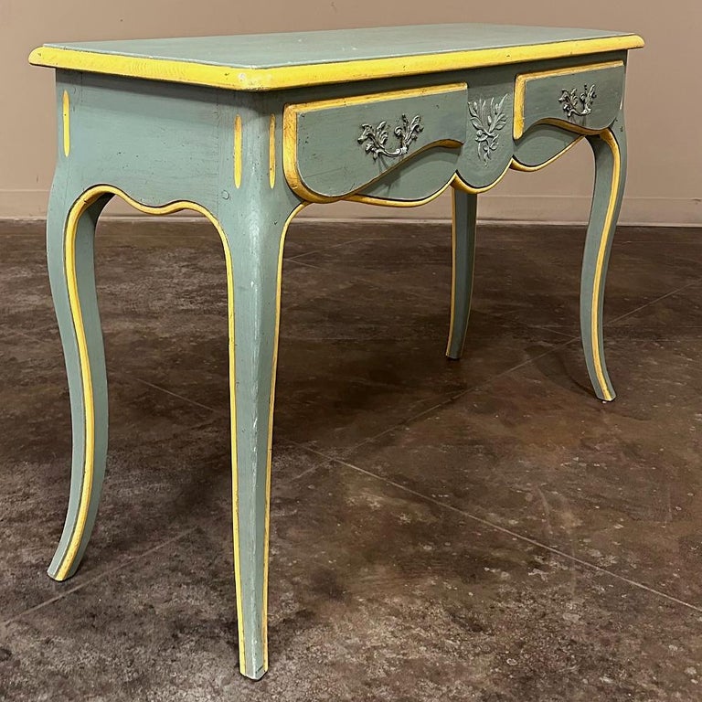 Antique Italian Tuscan Painted Sofa Table ~ Console For Sale at 1stDibs