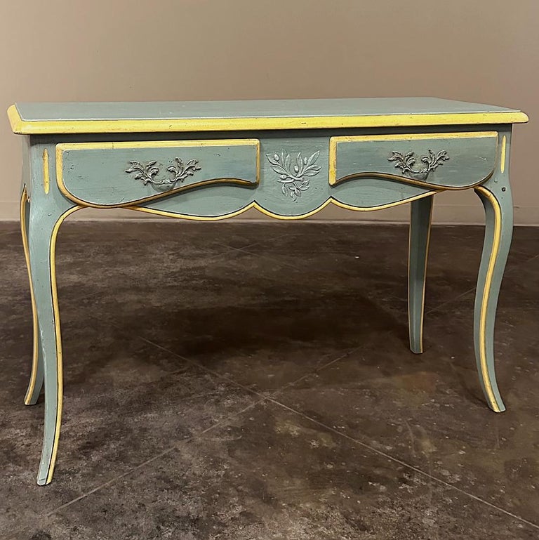 Antique Italian Tuscan Painted Sofa Table ~ Console For Sale at 1stDibs