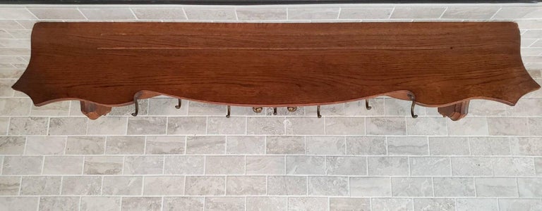 Antique Italian VCR BREV Country Rustic Wall Hanging Rack at 1stDibs