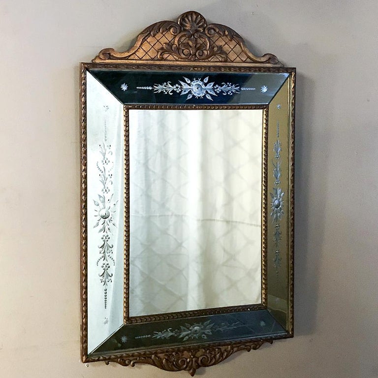 Antique Italian Venetian Gilded Mirror at 1stDibs