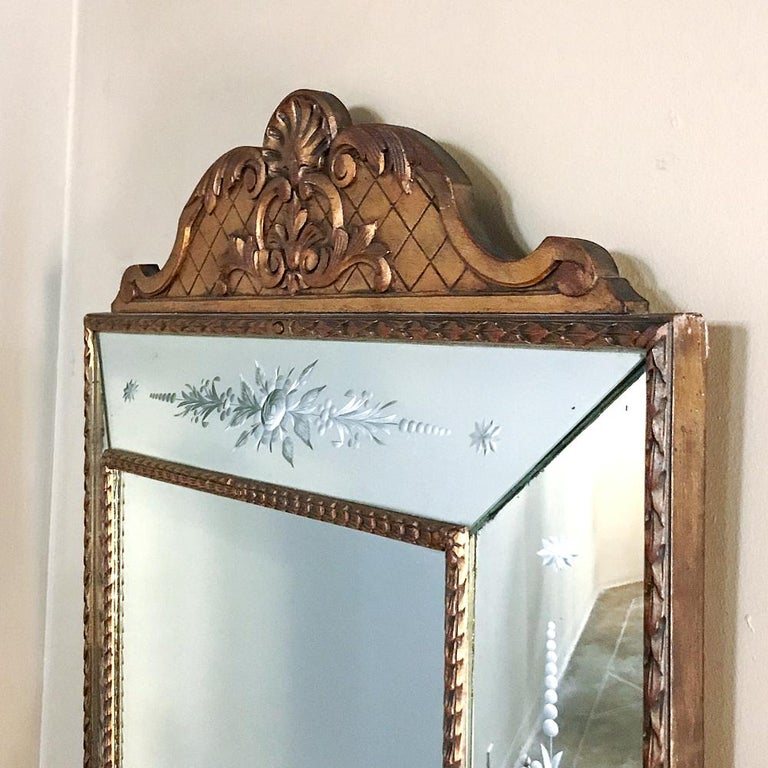 Antique Italian Venetian Gilded Mirror at 1stDibs