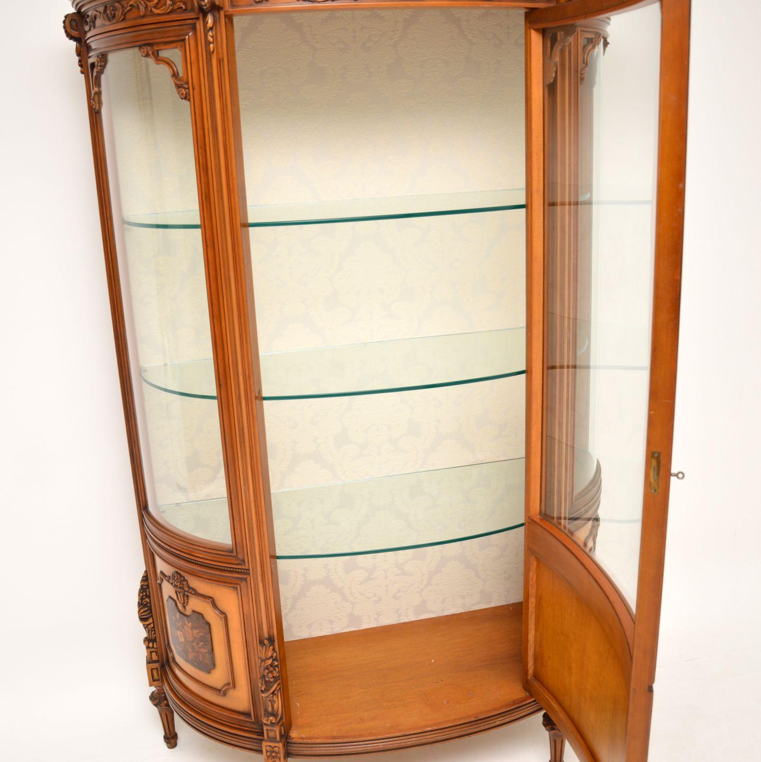 Antique Italian Walnut Display Cabinet at 1stDibs | italian display cabinet