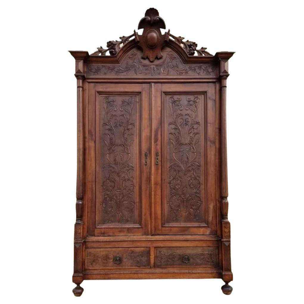 Five Door Antique Italian Wardrobe at 1stDibs | five door wardrobe, 5 ...