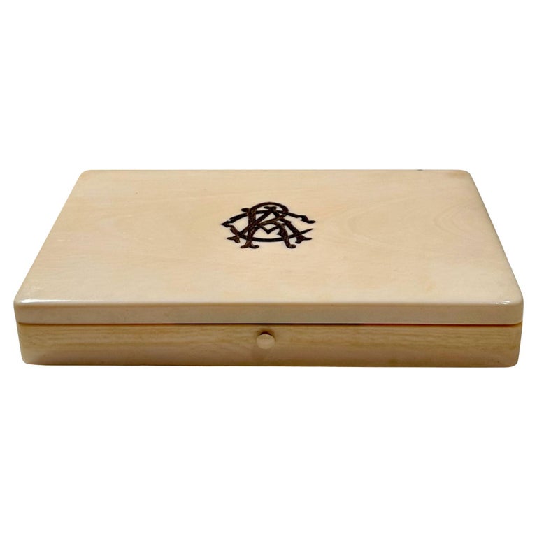 Antique Ivory Work Box For Sale at 1stDibs
