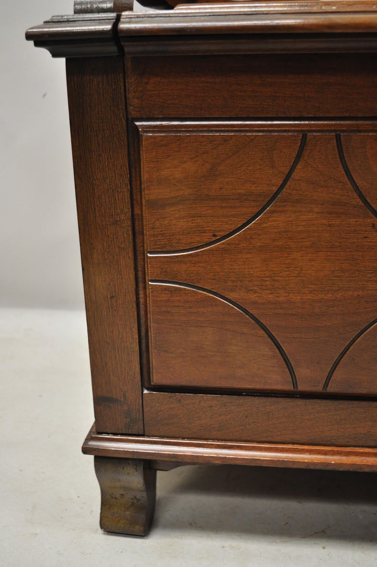 Antique Jacobean Depression Walnut Cedar Chest Blanket Chest Bench ...