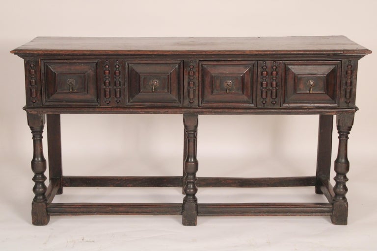 Antique Jacobean Oak Sideboard For Sale at 1stDibs