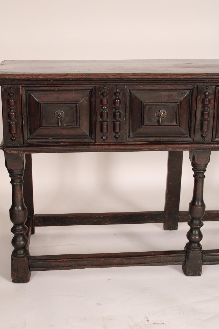 Antique Jacobean Oak Sideboard For Sale at 1stDibs