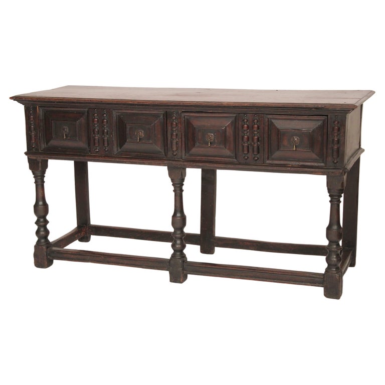 Antique Jacobean Oak Sideboard For Sale at 1stDibs