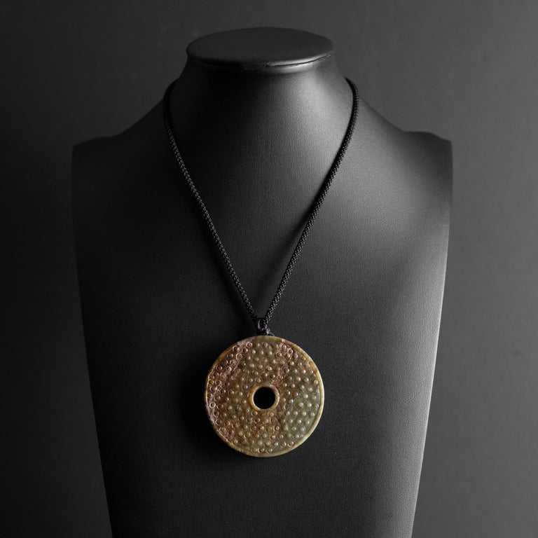 Antique Jade Pi Disk Certified For Sale at 1stDibs