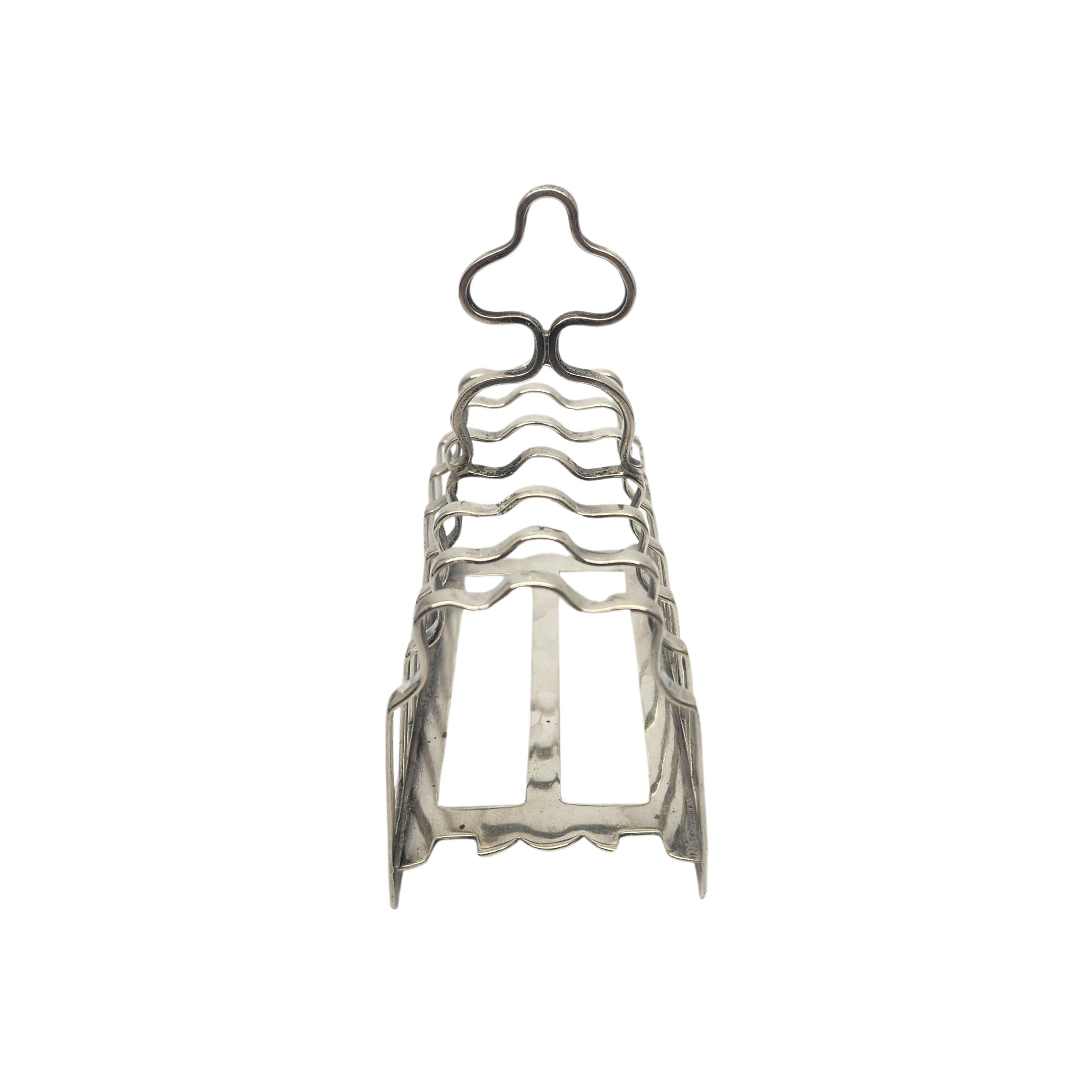 Antique James Dixon and Sons England Sterling Silver 6 Slot Toast Rack ...