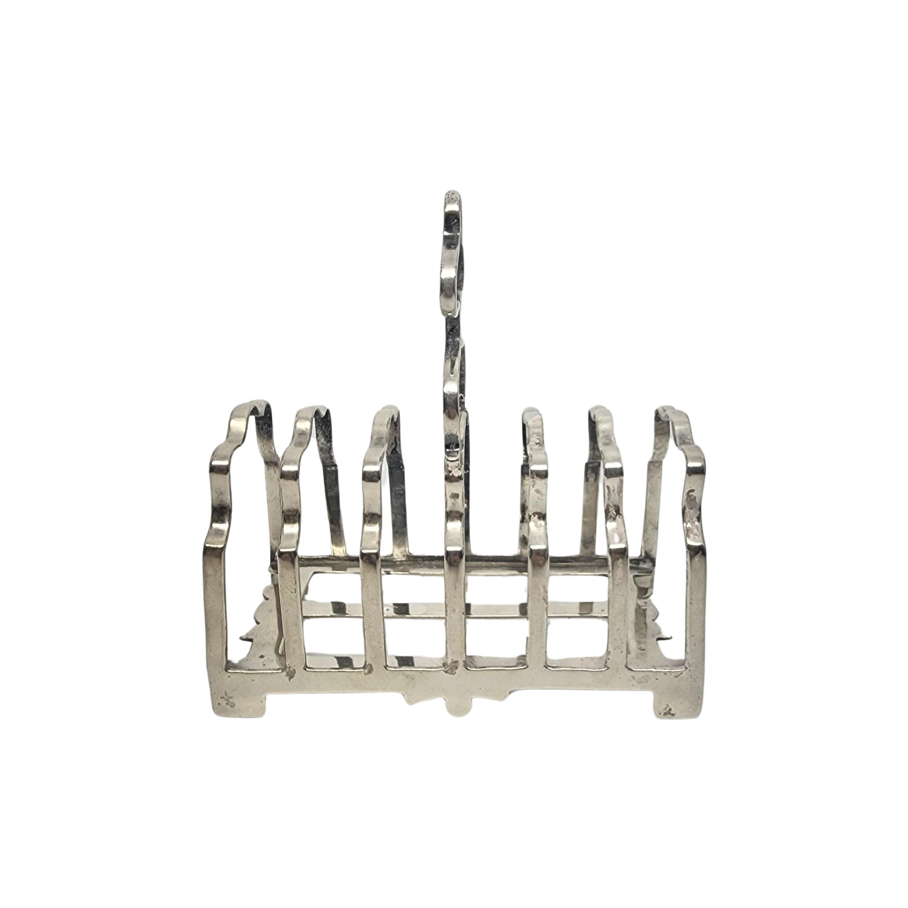 Antique James Dixon and Sons England Sterling Silver 6 Slot Toast Rack ...