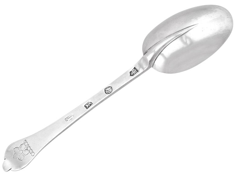 Antique James II Sterling Silver Trefid Rat Tail Pattern Spoon For Sale ...