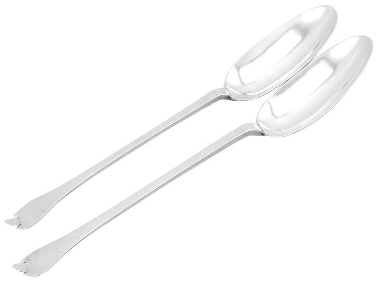 Antique Sterling Silver Trefid Rat Tail Pattern Spoons Circa 1680 For ...