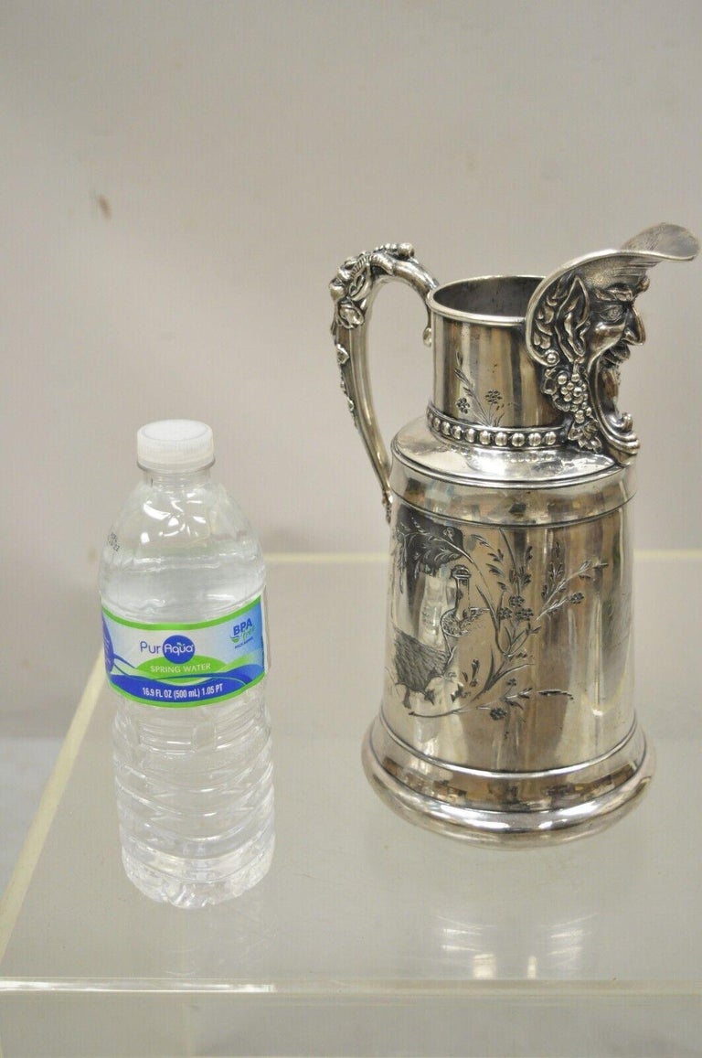 Antique James W. Tufts Renaissance Bacchus Silverplated Water Wine ...