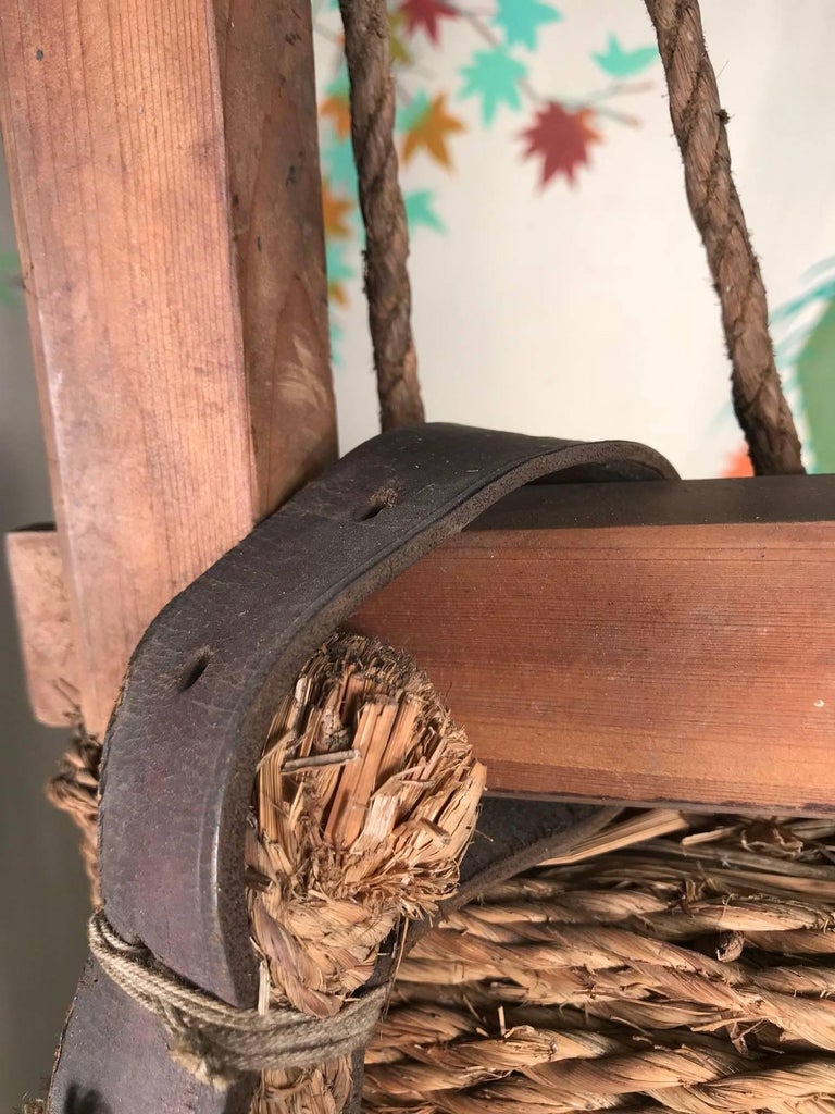 Antique Japanese Backpack Rare Vintage Relic Old Hardwood, Leather and ...