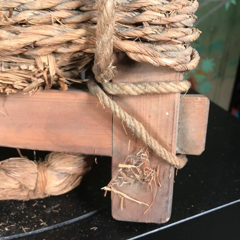 Antique Japanese Backpack Rare Vintage Relic Old Hardwood, Leather and ...