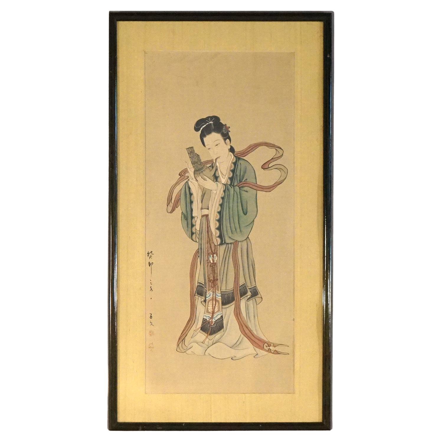 Antique Japanese Tryptic Woodblock Print C1920 For Sale at 1stDibs