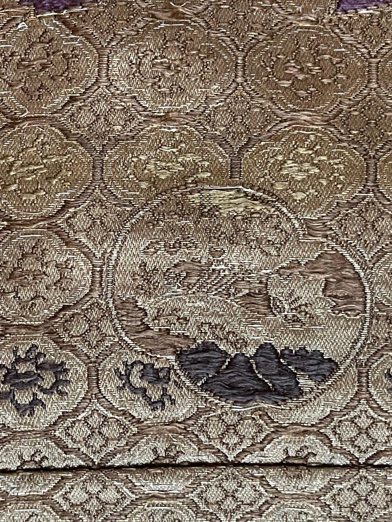 Antique Japanese Brocade Kesa Monk's Robe Meiji Period For Sale at 1stDibs