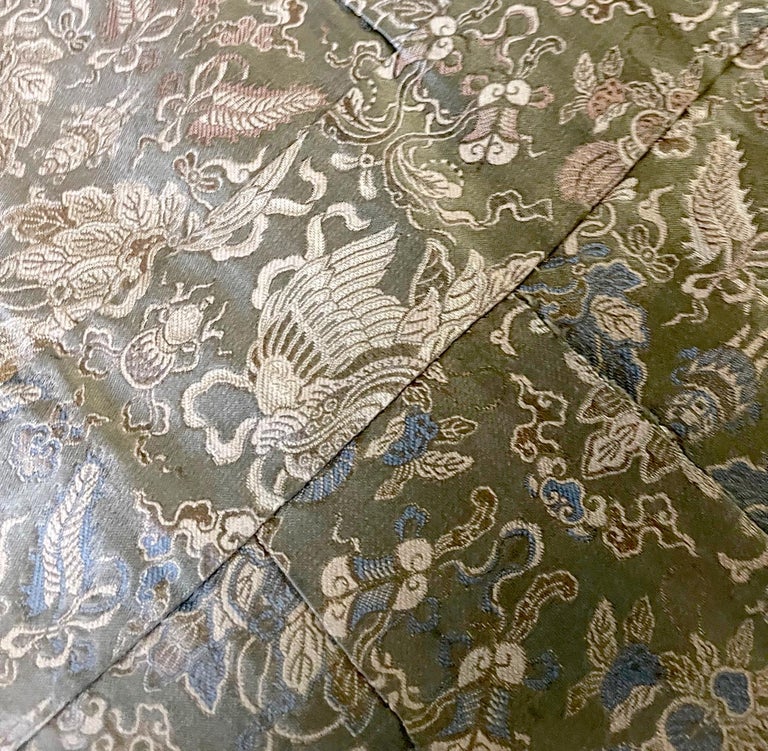 Antique Japanese Brocade Monk's Robe Kesa Meiji Period For Sale at 1stDibs