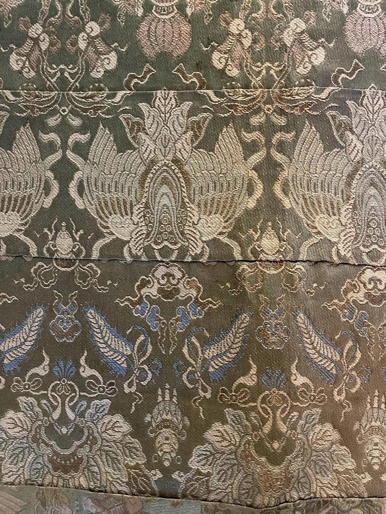 Antique Japanese Brocade Monk's Robe Kesa Meiji Period For Sale at 1stDibs