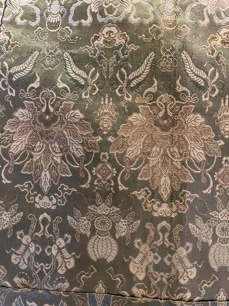 Antique Japanese Brocade Monk's Robe Kesa Meiji Period For Sale at 1stDibs