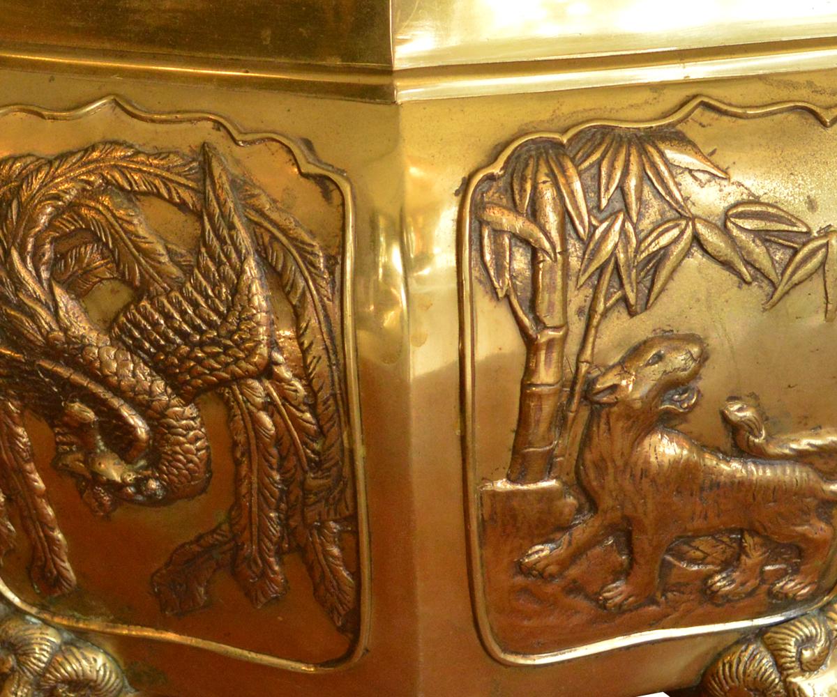 Antique Japanese Bronze Planter For Sale at 1stDibs | bronze items ...