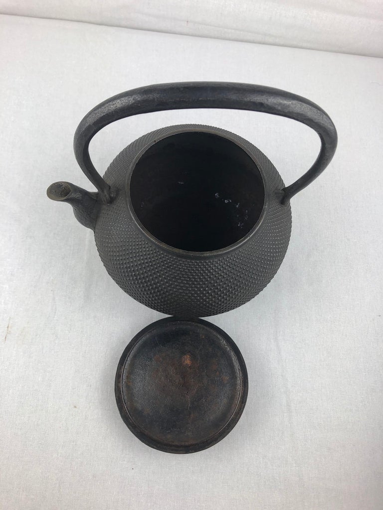 Antique Japanese Cast Iron Tea Pot or Tetsubin at 1stDibs