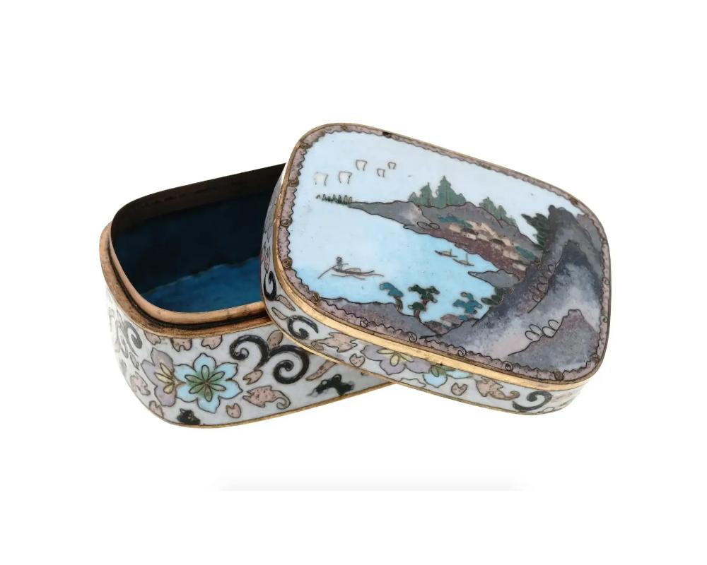 Antique Japanese Cloisonne Enamel Casket Box at 1stDibs