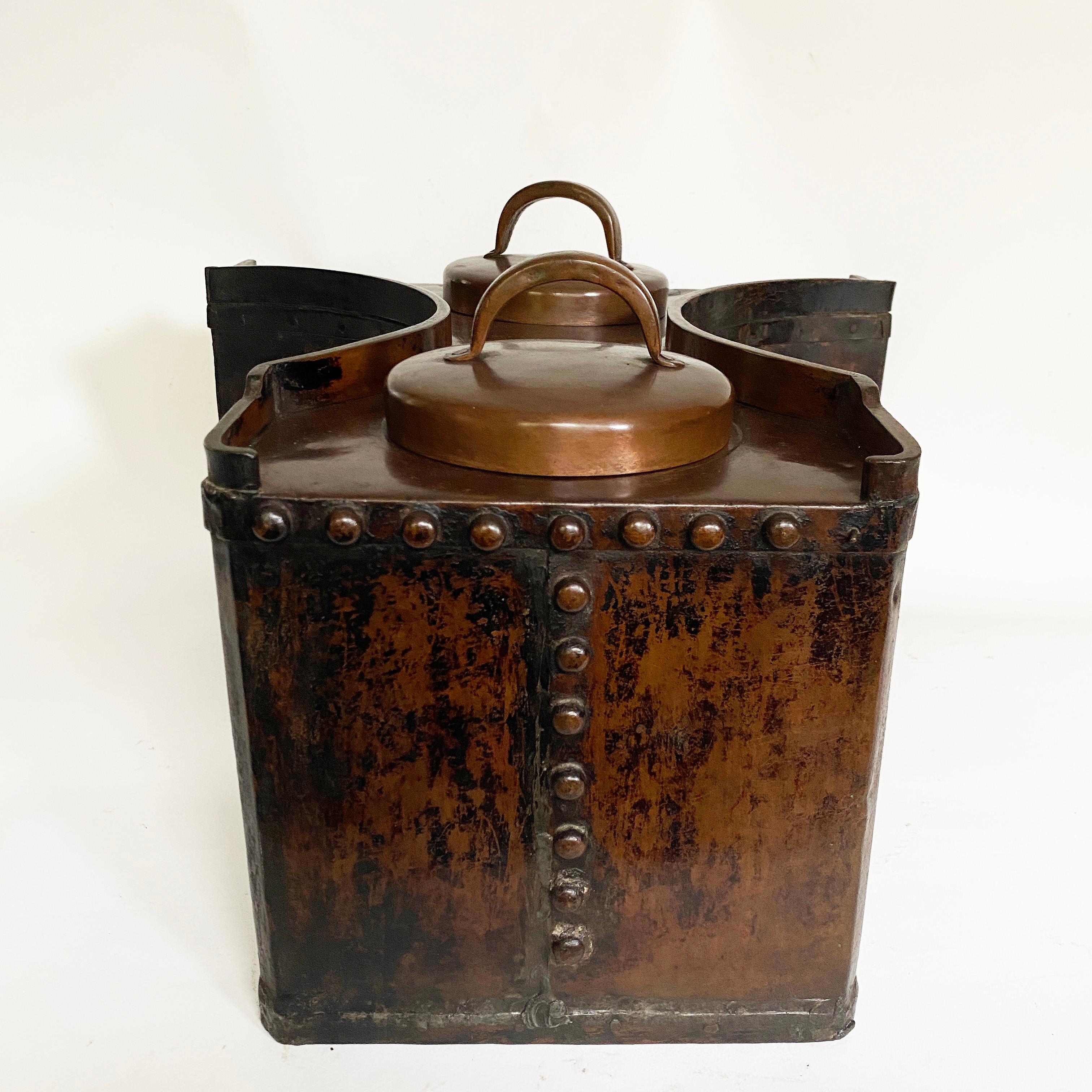 Antique Japanese Copper Sake Bottle Warmer, Meiji, Early 20th Century ...