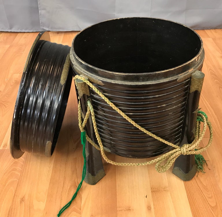 Antique Japanese Edo Period “Hakko Bako” Lacquer Samurai Box "A" For ...