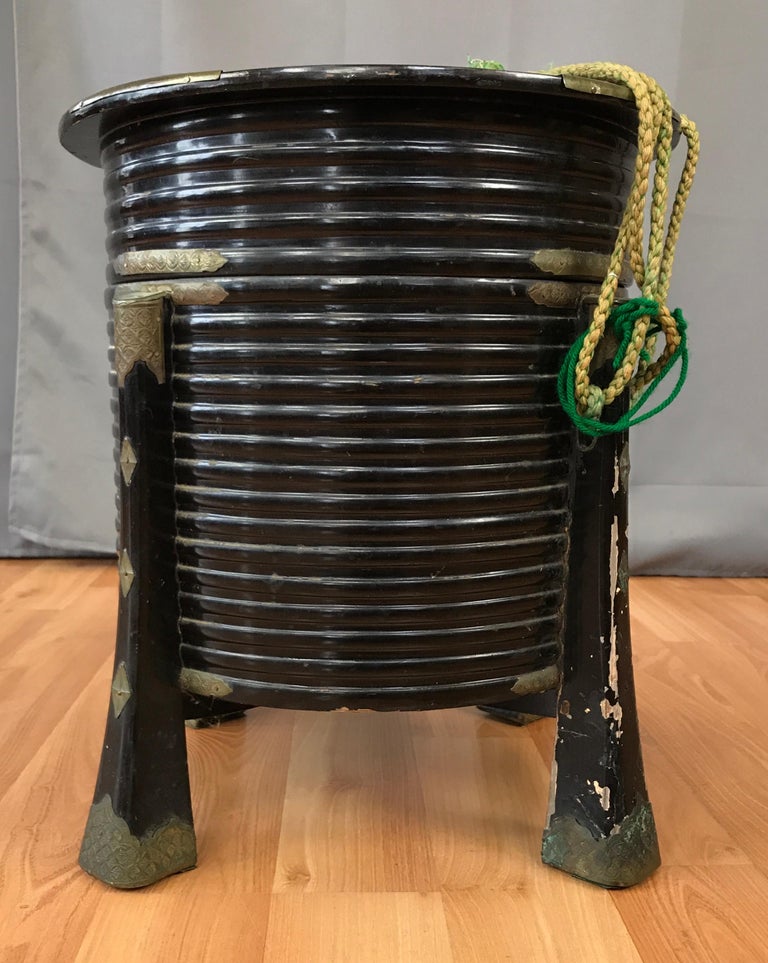 Antique Japanese Edo Period “Hakko Bako” Lacquer Samurai Box "B" For ...