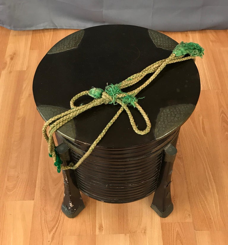 Antique Japanese Edo Period “Hakko Bako” Lacquer Samurai Box "B" For ...